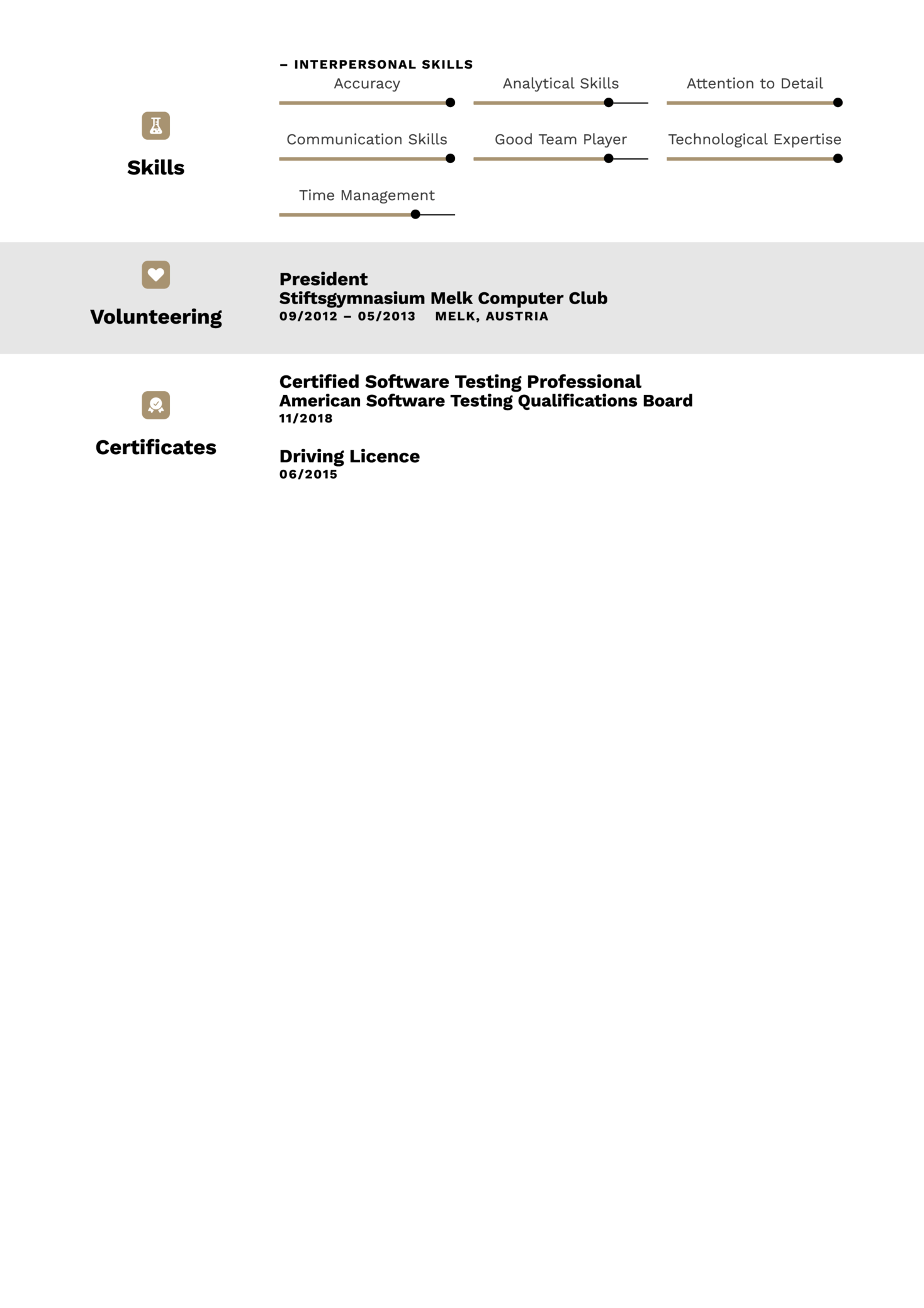 SAP Tester Resume Example | Kickresume