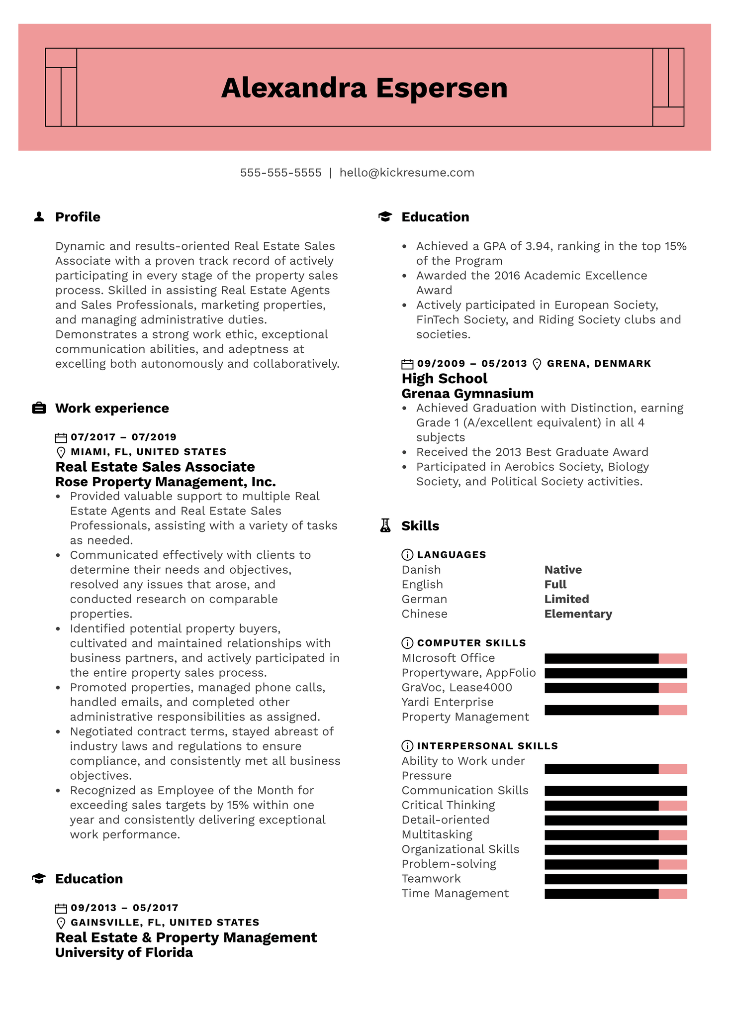 Real Estate Sales Associate Resume Example Kickresume Real Estate Sales Associate Resume Example Kickresume