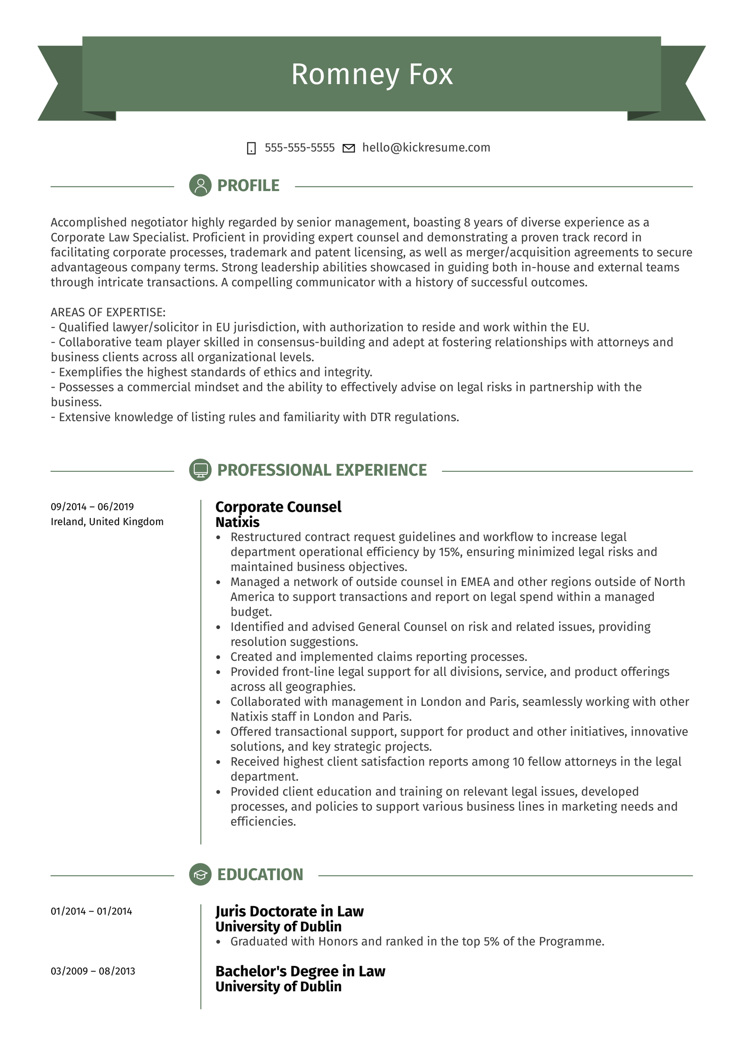 Corporate Counsel Resume Example Kickresume Corporate Counsel Resume Example Kickresume