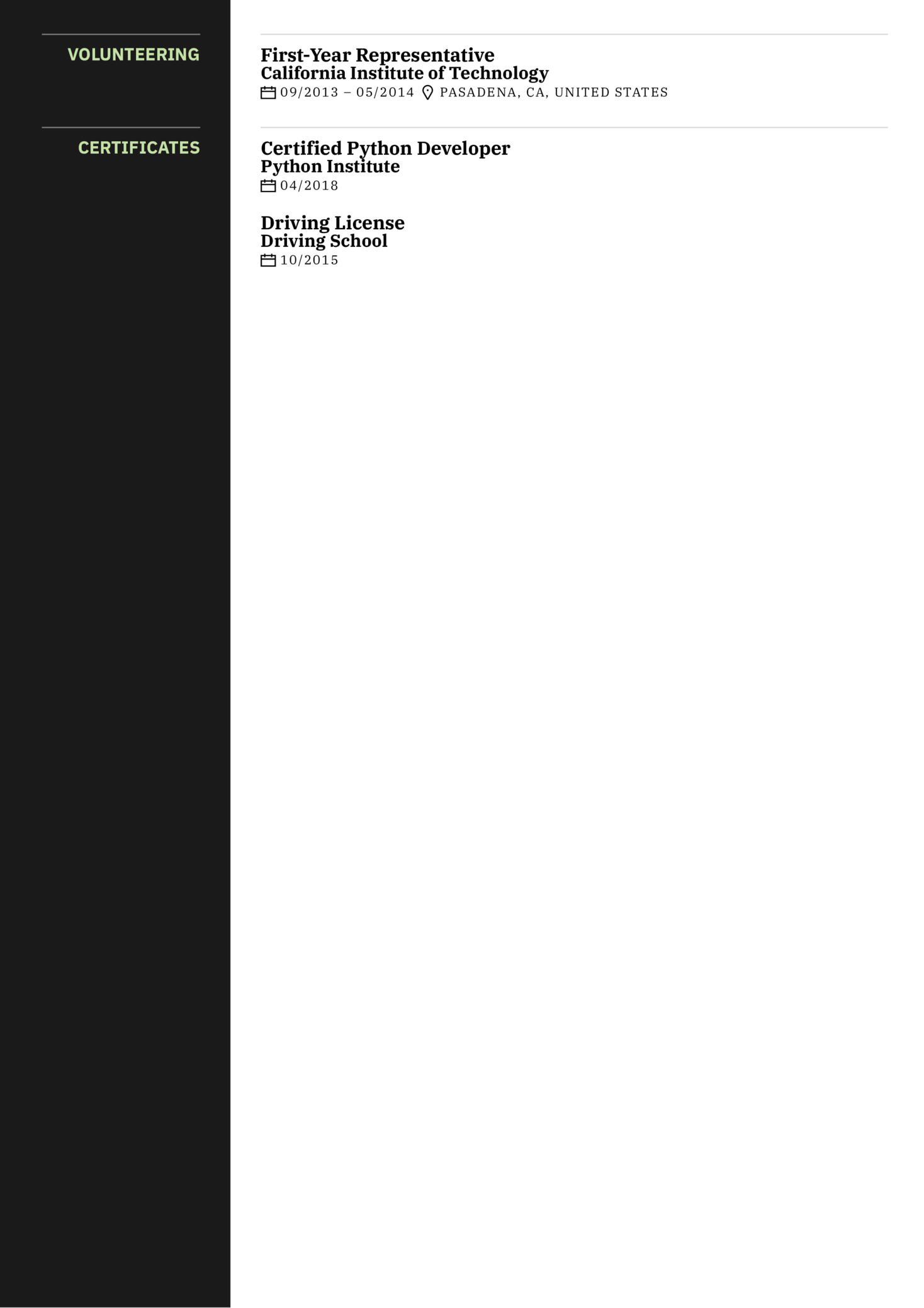 Python Developer Resume Sample | Kickresume