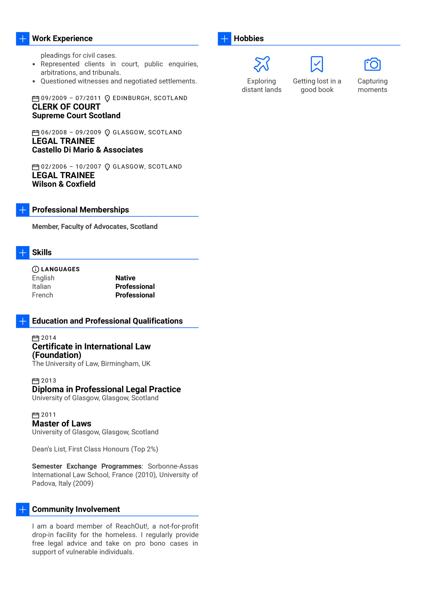 Judge Resume Sample | Kickresume